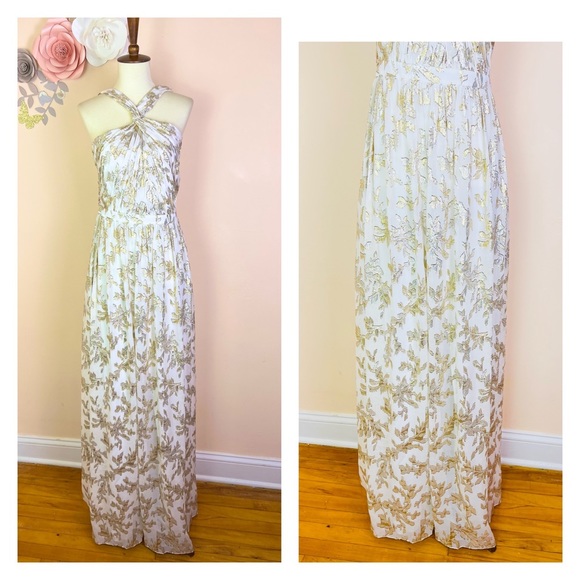 Rachel Zoe | Dresses | New Rachel Zoe Bella Metallic Floral Maxi Gown ...